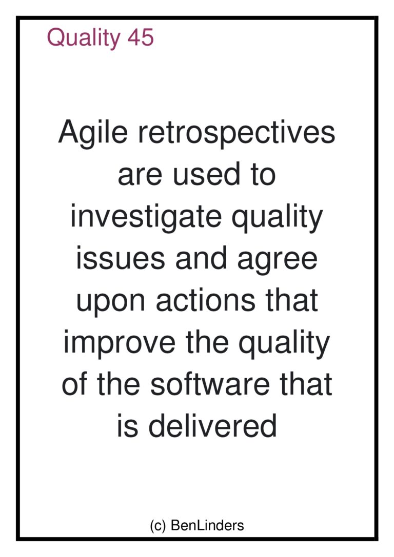 Agile Quality Coaching Cards - Ben Linders
